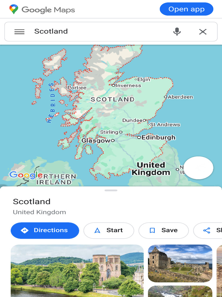Scotland - Google Maps | PDF