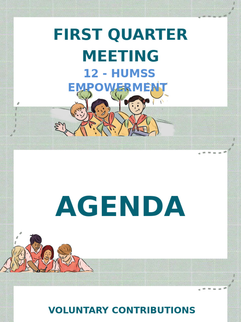 First Quarter Meeting | PDF