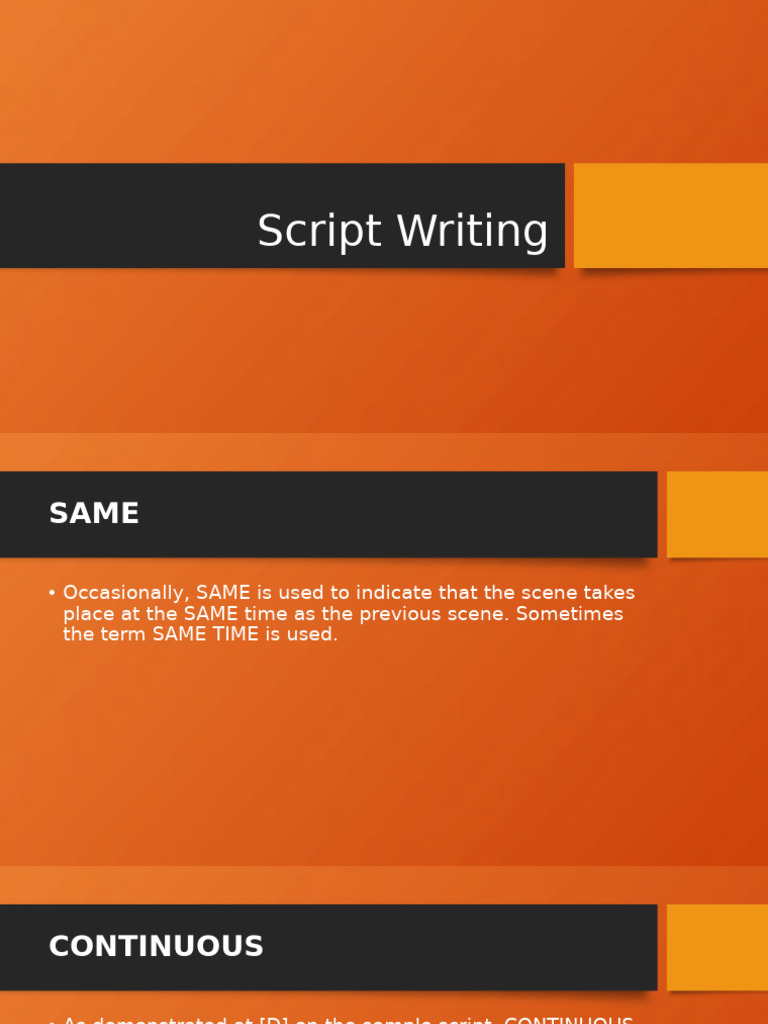 Day - 2 - Script Writing | PDF | Screenplay