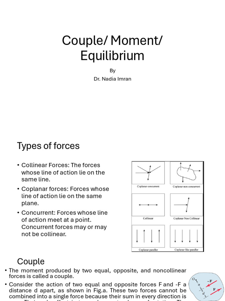 Lecture 2a 30092024 125229pm | PDF | Force | Rotation