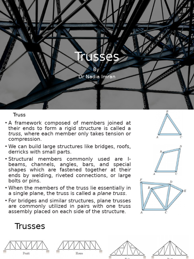 Lecture 2b 30092024 125229pm | PDF | Truss | Force