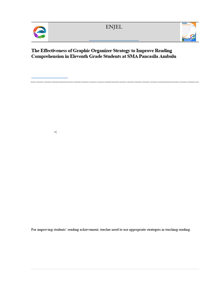 Graphic Organizers Boost Reading Skills | PDF | Reading Comprehension ...