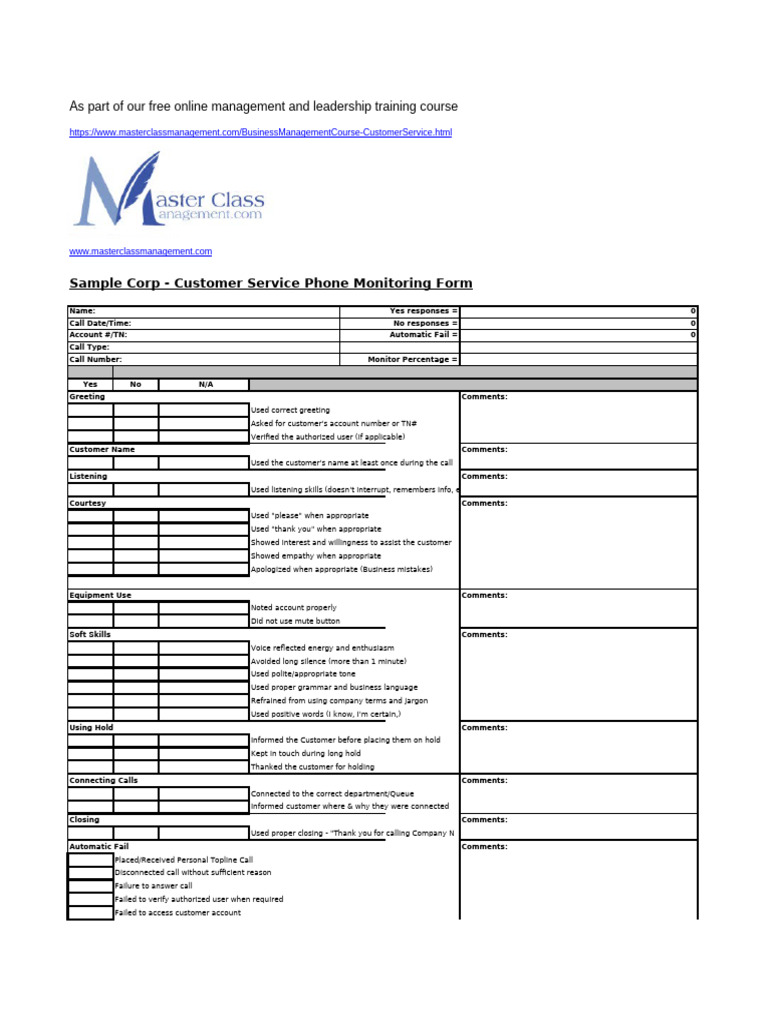 Telephone Monitoring Best Practices | PDF