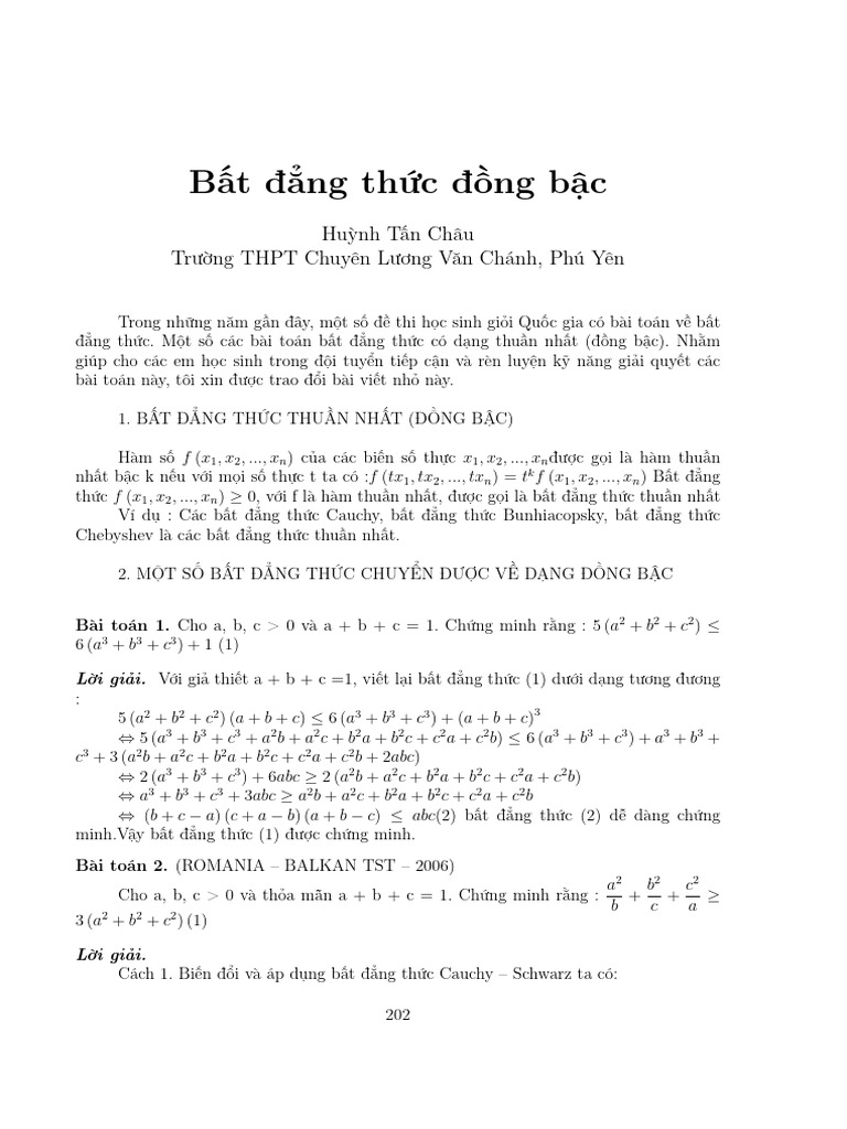 BDT ĐỒNG BẬC | PDF