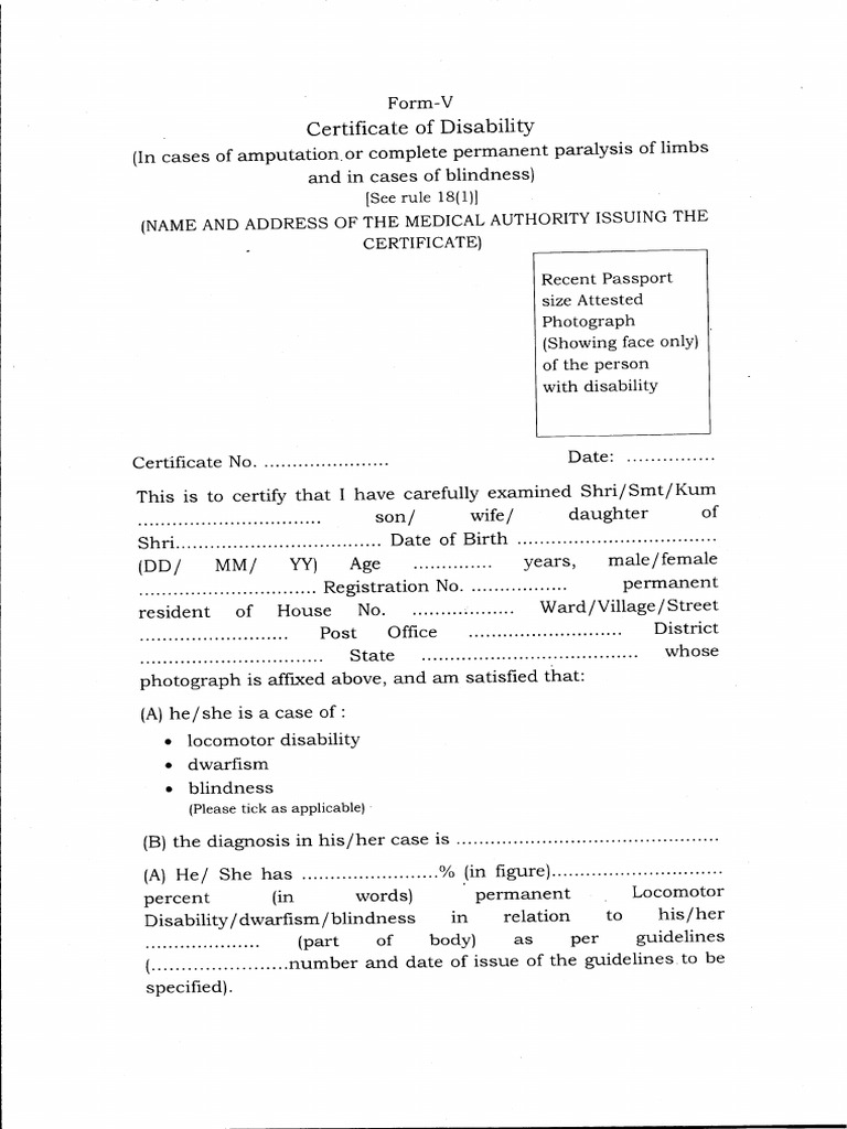 PROFORMA PWBD CERTIFICATES | PDF | Disability | Hearing Loss