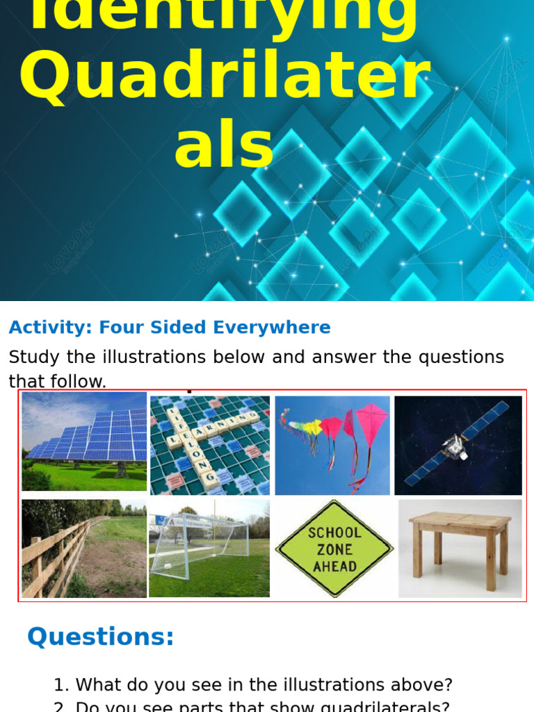 PPT- DAY 1-Identifying Quadrilaterals | PDF