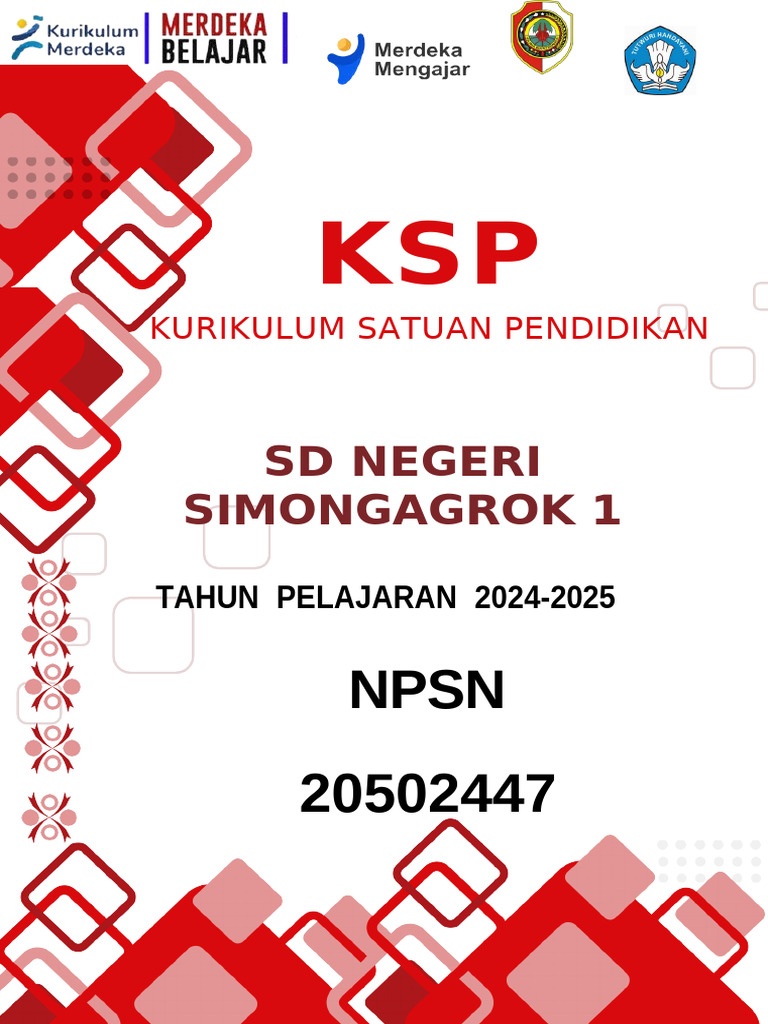Sampul KSP SDN Simongagrok 1 2024-2025 | PDF