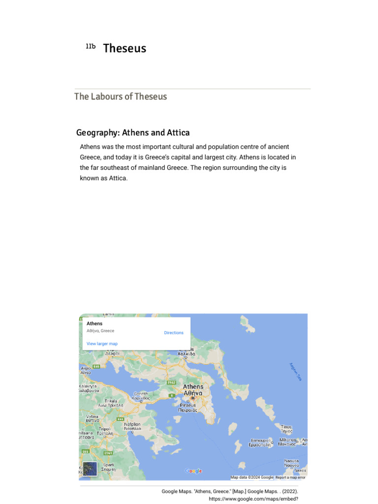 11b Theseus | PDF | Theseus | Minotaur