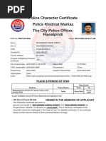 Police Character Certificate Application | PDF | Career & Growth | Business