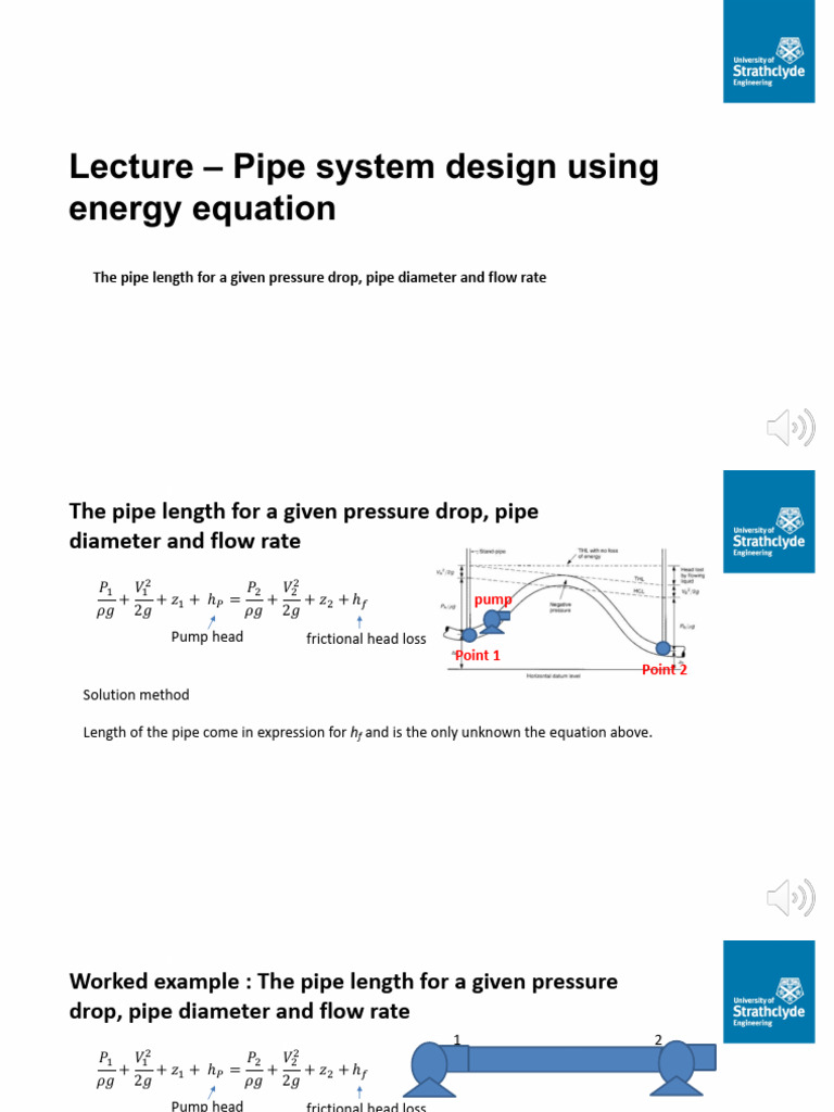 Design and Worked Example - Find The Length of The Pipeline | PDF ...