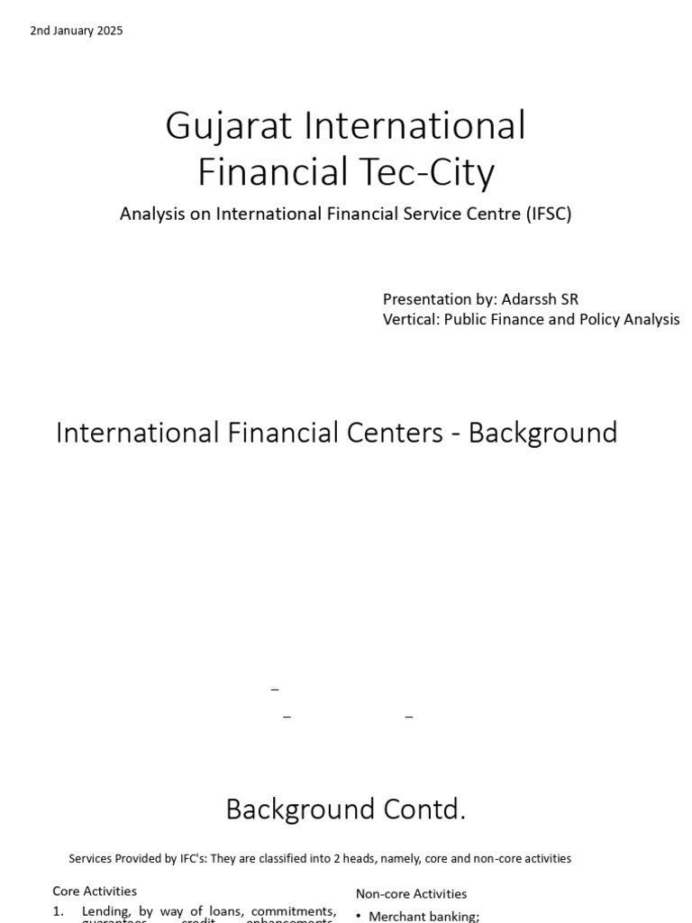 GIFT IFSC Final Presentation | PDF | Alternative Minimum Tax | Taxes