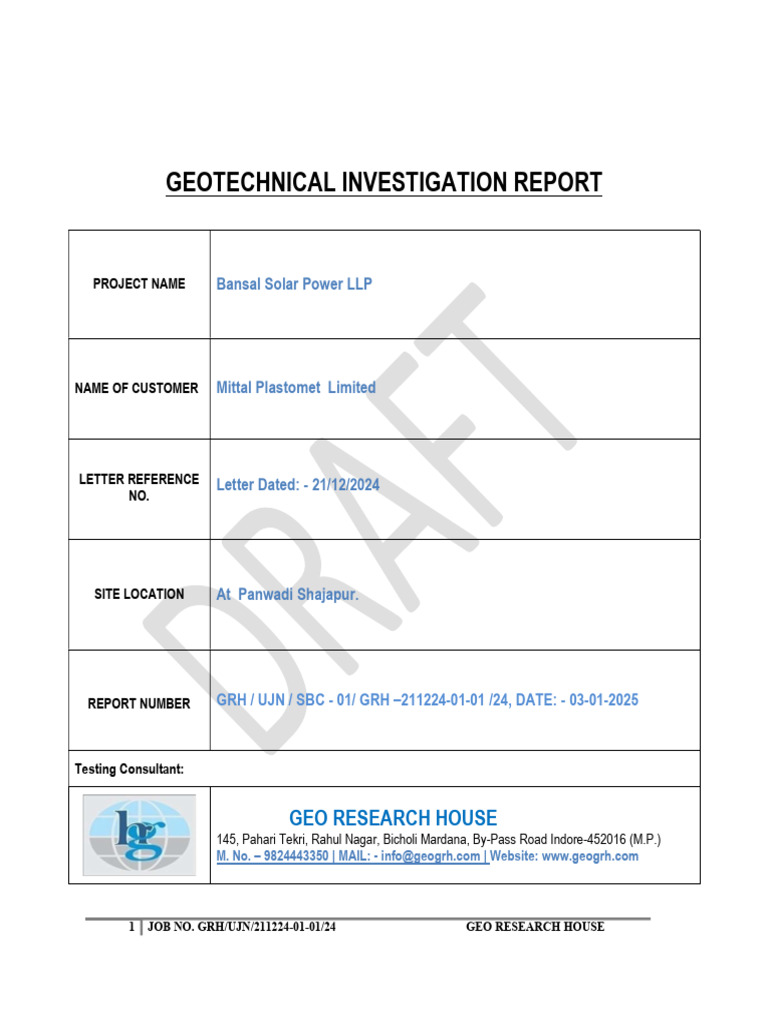 Shajapur SBC Report | PDF | Earth Sciences