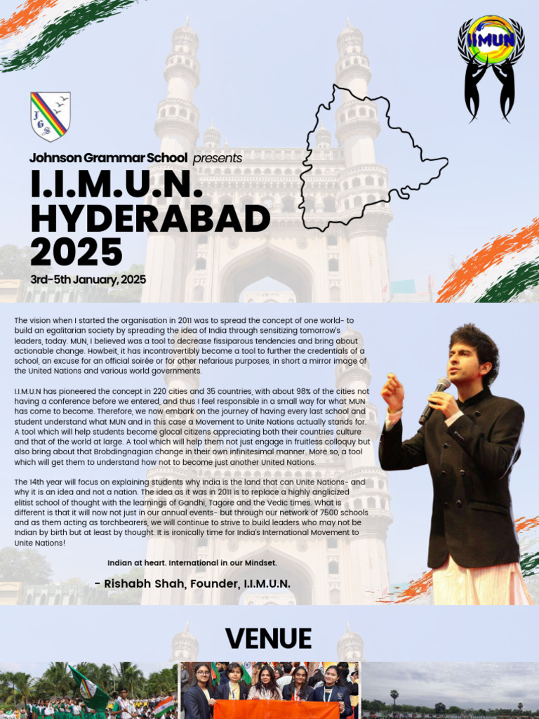 IIMUN Hyderabad Conference 2025 Brochure | PDF