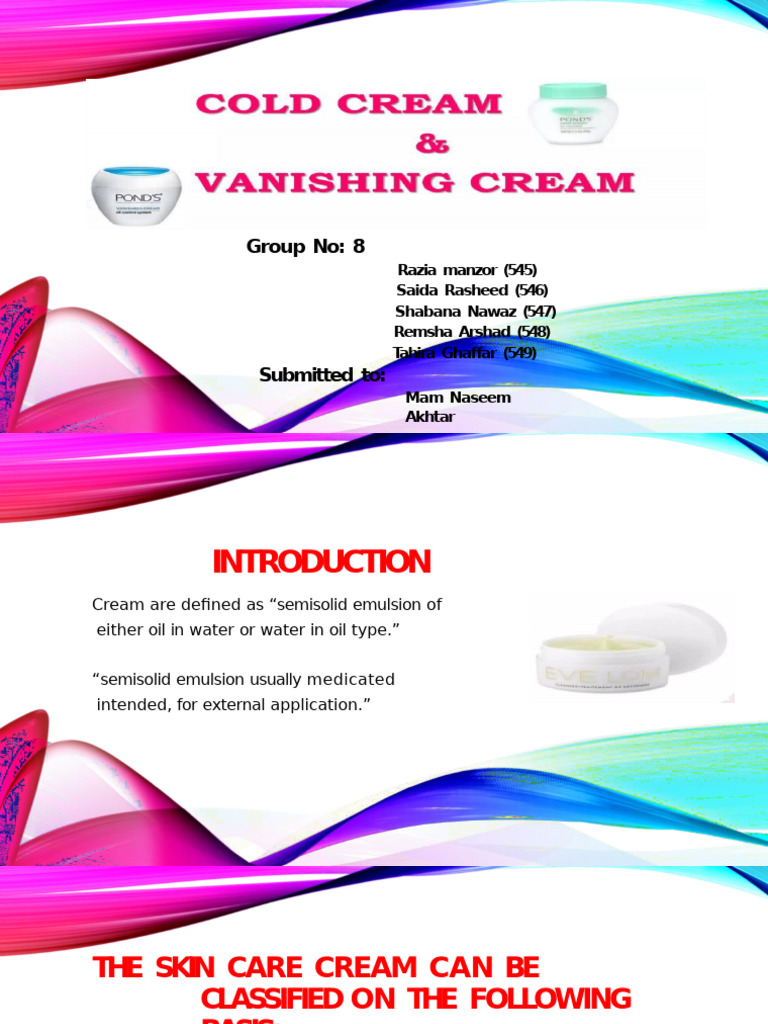 Cold Cream ....... (Recovered) | PDF | Soap | Emulsion