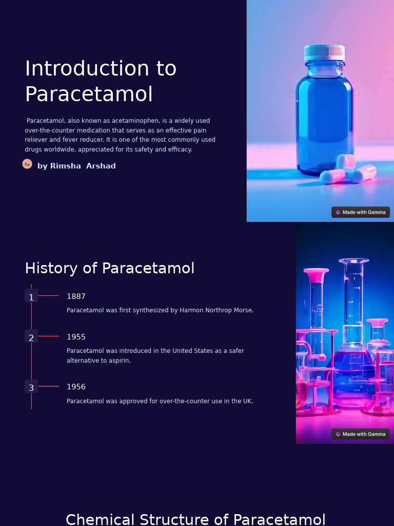 Introduction To Paracetamol | PDF | Drugs Acting On The Nervous System ...