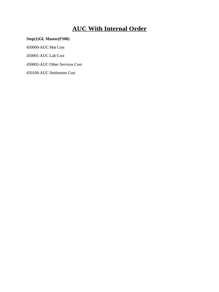 auc with internal order | PDF