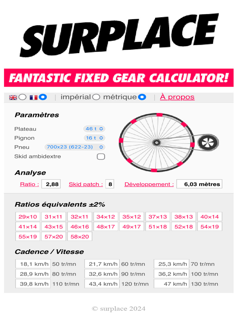 Fixed Gear Skid Patch Calculator | PDF