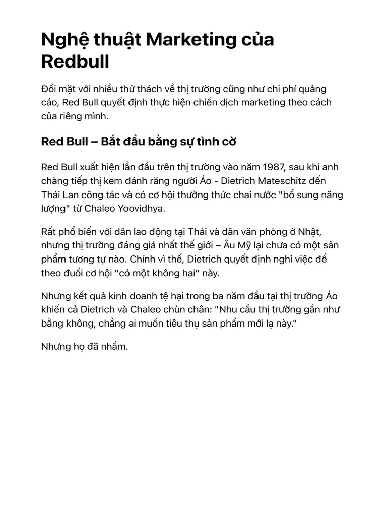Red bull | PDF