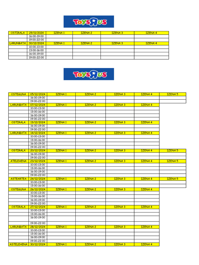 ToysRus Txandak | PDF