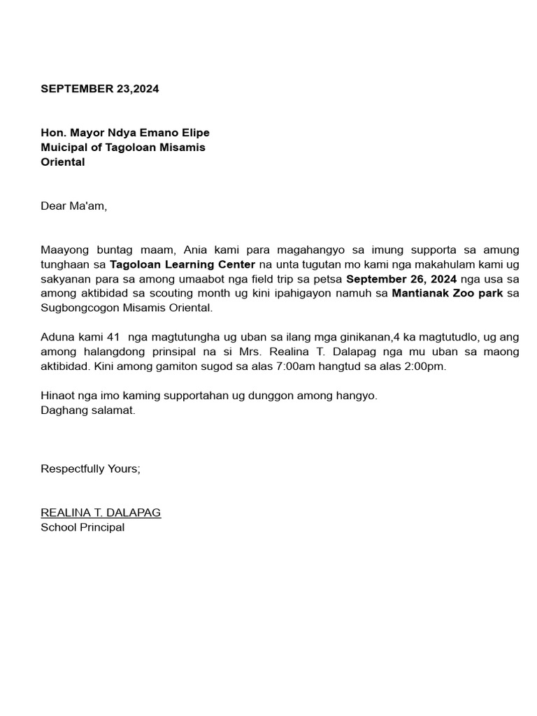 Letter Request | PDF