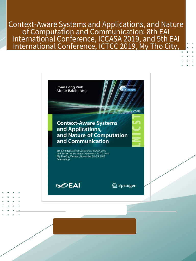 Instant Download Context-Aware Systems and Applications, and Nature of ... Instant Download Context-Aware Systems and Applications, and Nature of ...