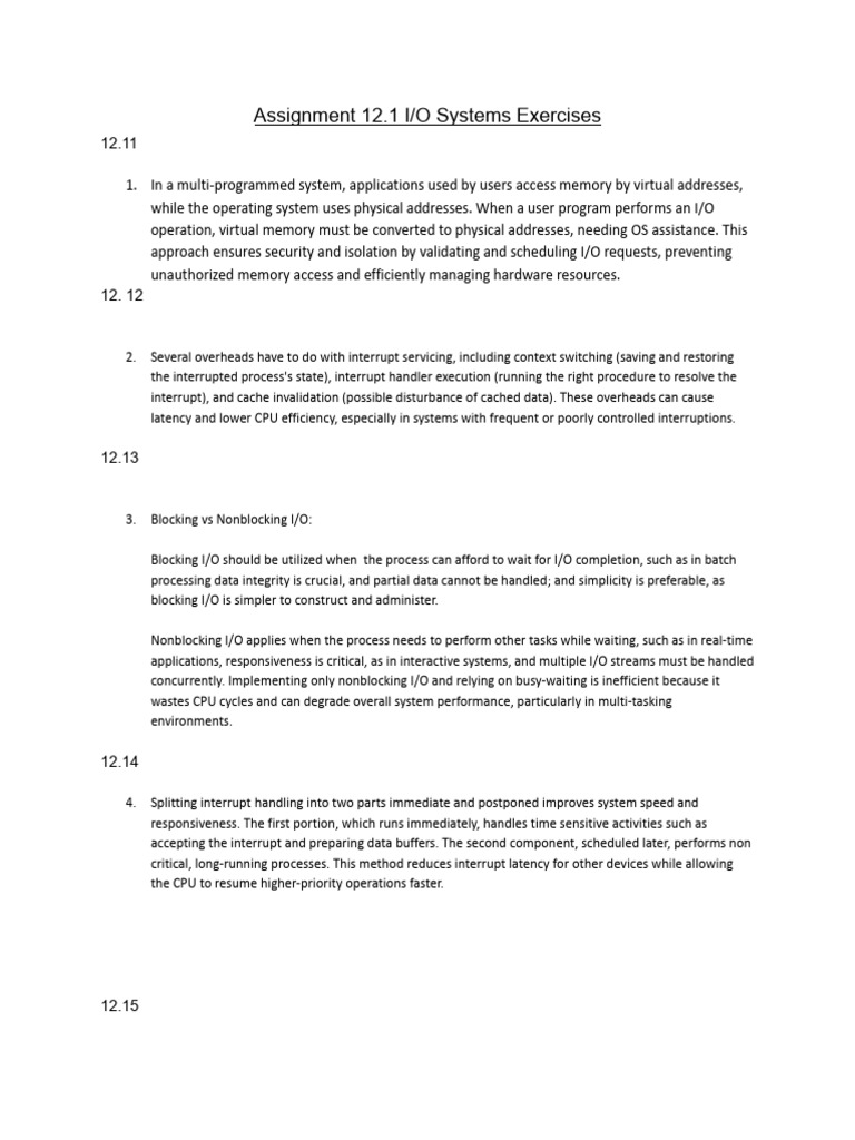 Assignment 12.1 - CPE32S1 - YU | PDF | Input/Output | Process (Computing)