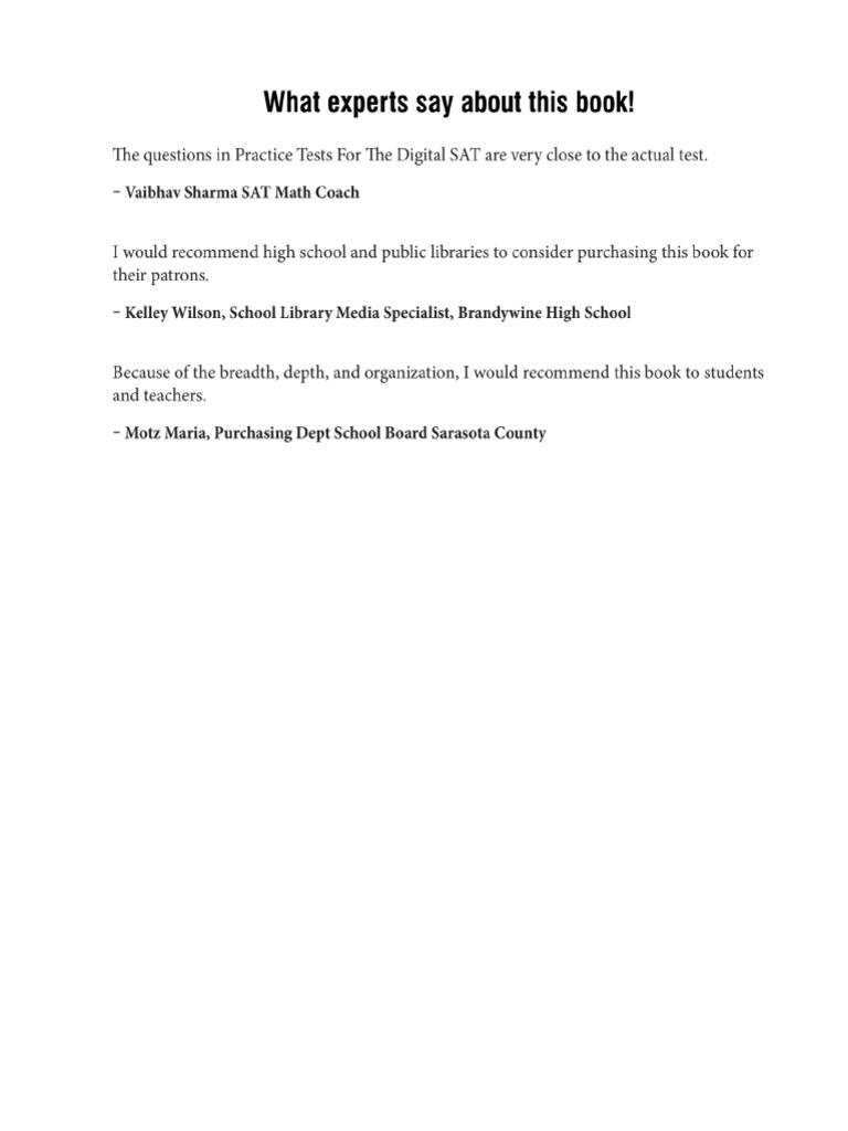 Practice Tests For The SAT 2023 Vibrant | PDF