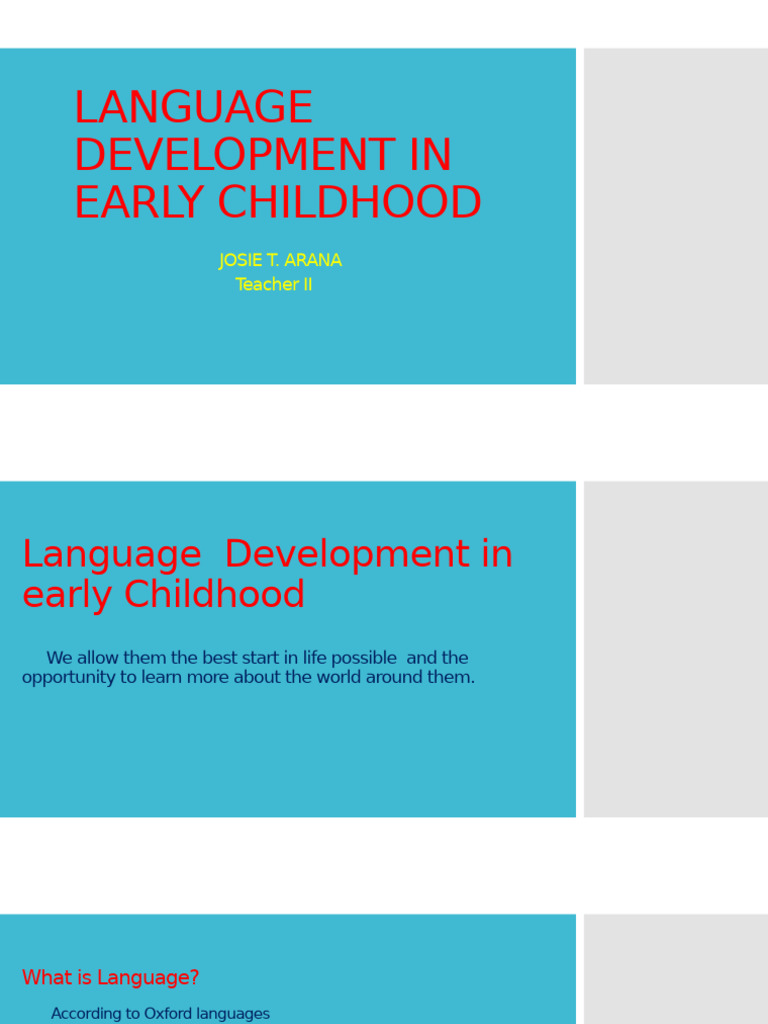 LANGUAGE-DEVELOPMENT-IN-EARLY-CHILDHOOD | PDF
