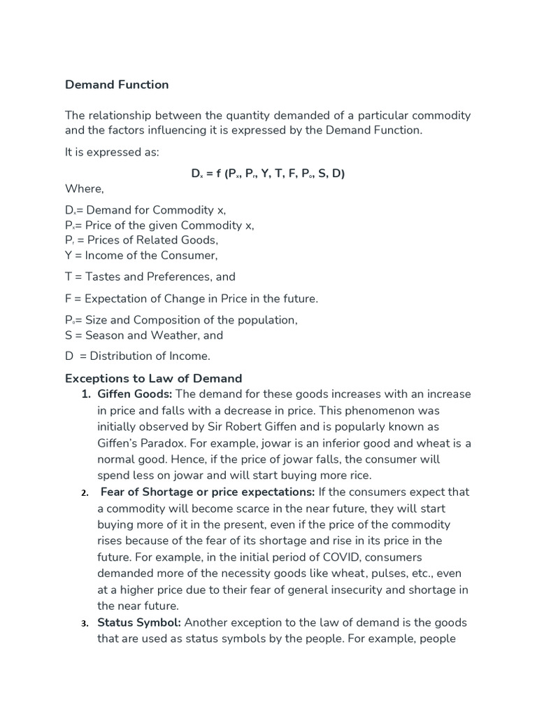 Demand -2 | PDF | Demand | Demand Curve