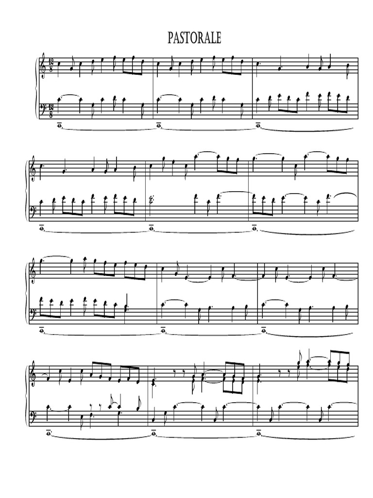 Zipoli Pastorale | PDF