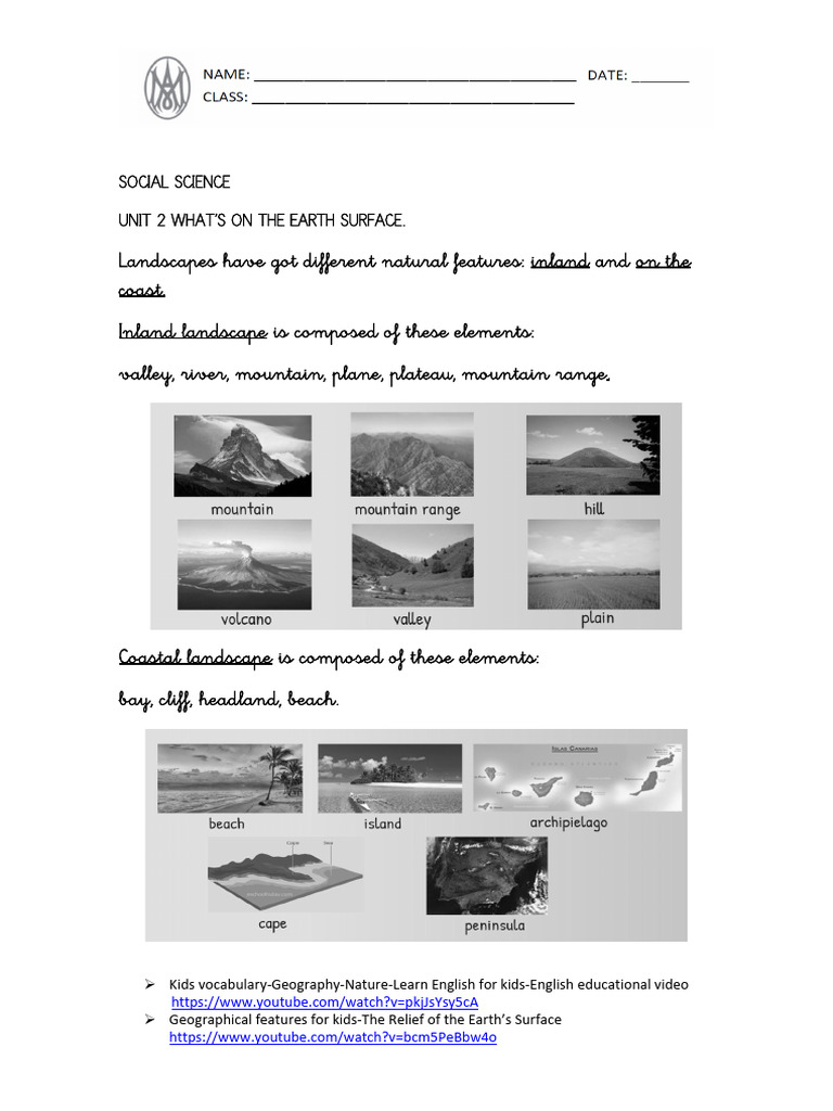 UNIT 2. WHAT'S ON THE EARTH SURFACE. (1) | PDF | Physical Geography ...
