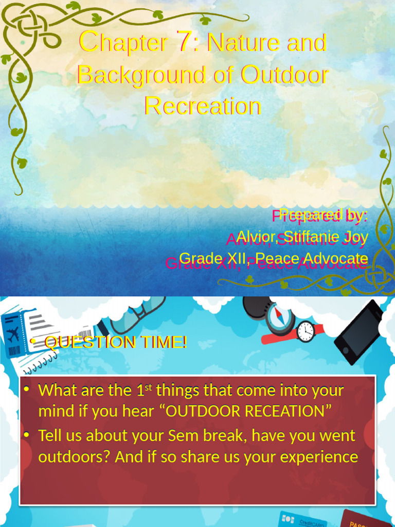 Alvior S.joy, Pe Chapter 7 | PDF | Outdoor Recreation | Recreation