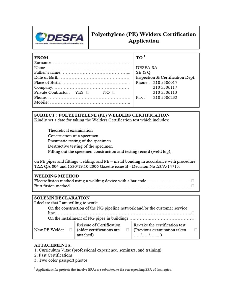 PE Welding Application EN | PDF