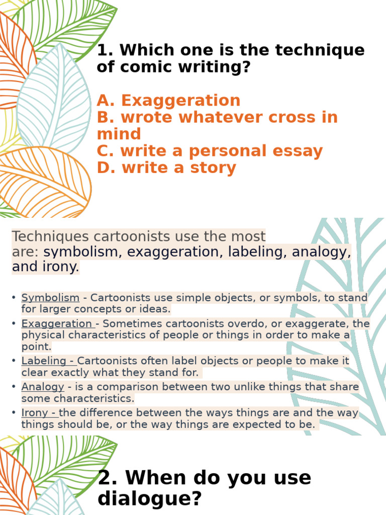 Literary Techniques Quiz | PDF | Narration | Plot (Narrative)