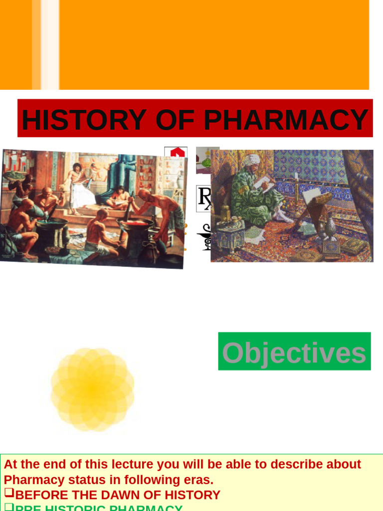 1.history of Pharmacy 1 | PDF | Pharmacy | Medicine