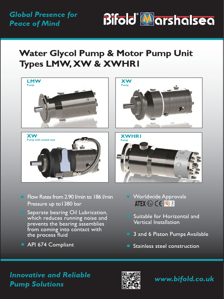 Water Glycol Pumps LMW XW XWH BFD442 May 2015 | PDF | Pump | Water