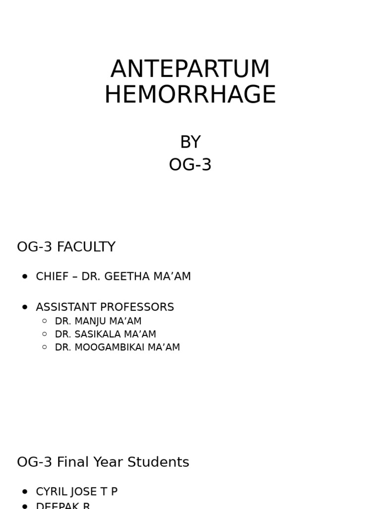 APH - FINAL | PDF | Placenta | Human Reproduction