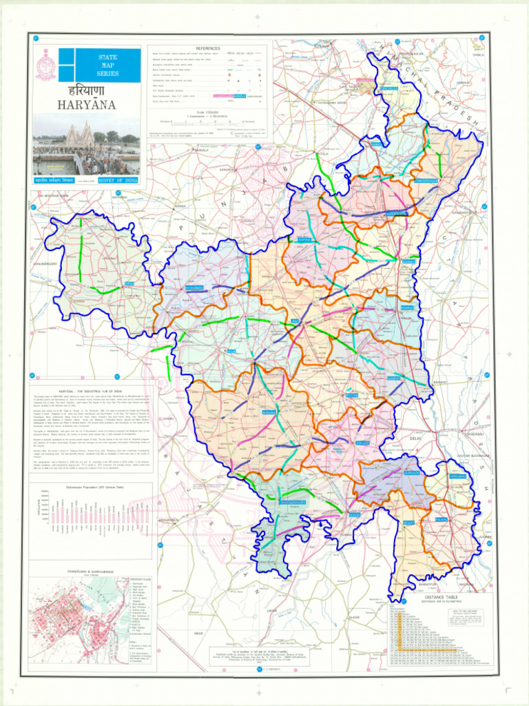 Haryana Road Map 356 | PDF