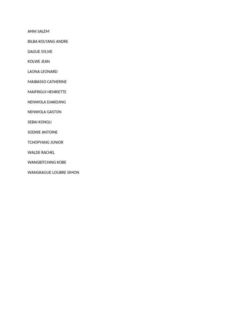 Liste 2ndeA4 Esp | PDF