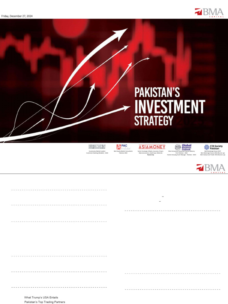 BMA Capital - Pakistan's Investment Strategy 2025 | PDF | Inflation ...
