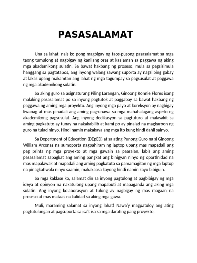 Pasasalamat Pdf