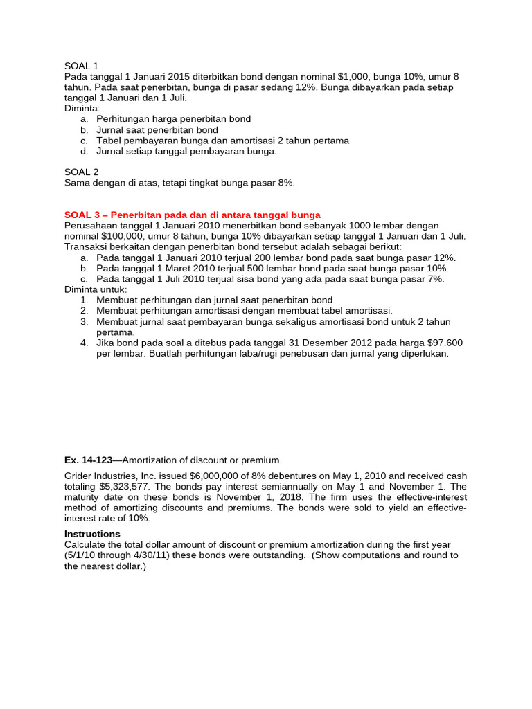 Bond Payable-Intermediate | PDF | Bonds (Finance) | Present Value