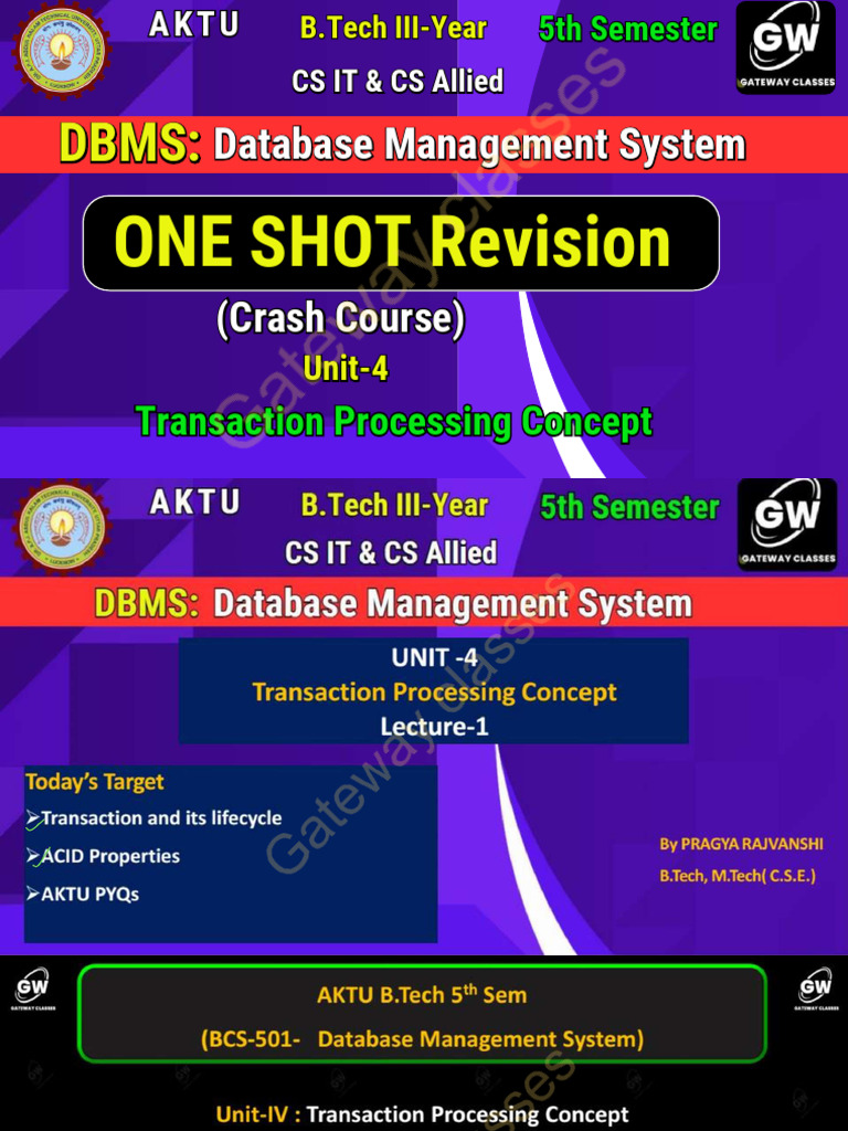 DBMS U 4 ONE SHOT Revision Notes - 8cfacd3e b805 49bb A12b 5e8bddd34906 ...