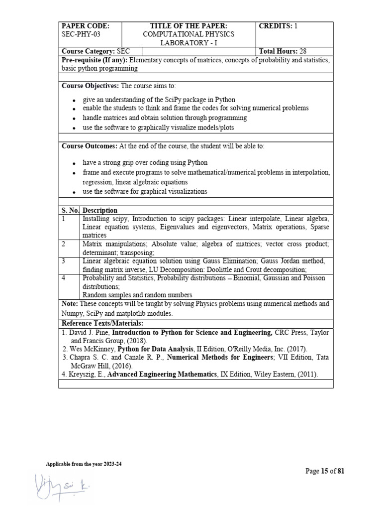 Computational Physics with Python | PDF | Matrix (Mathematics ...