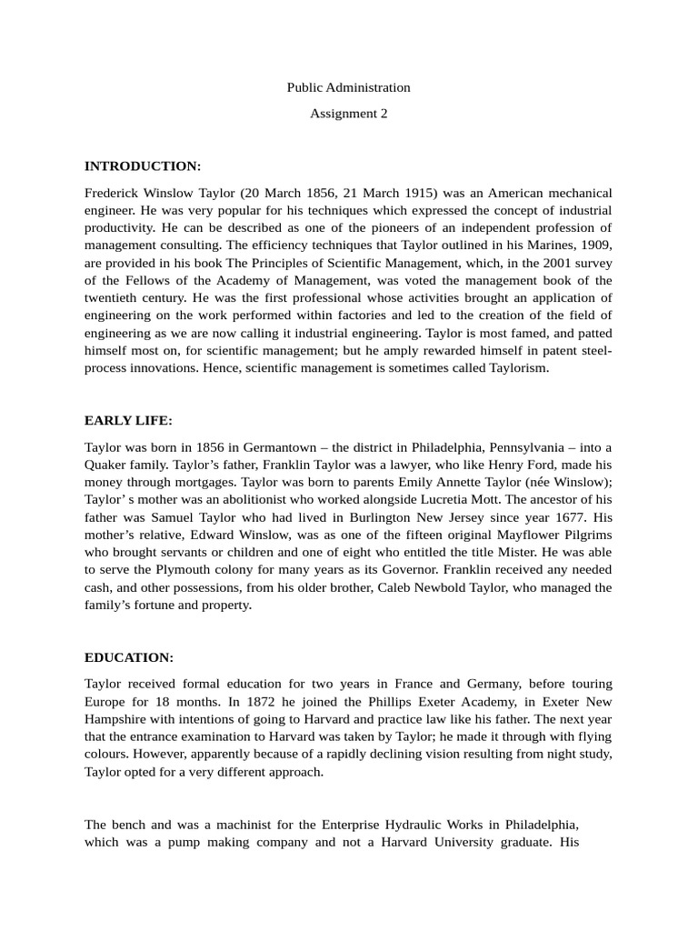 Public Administration Assignment 2 | PDF | Economies | Public ...