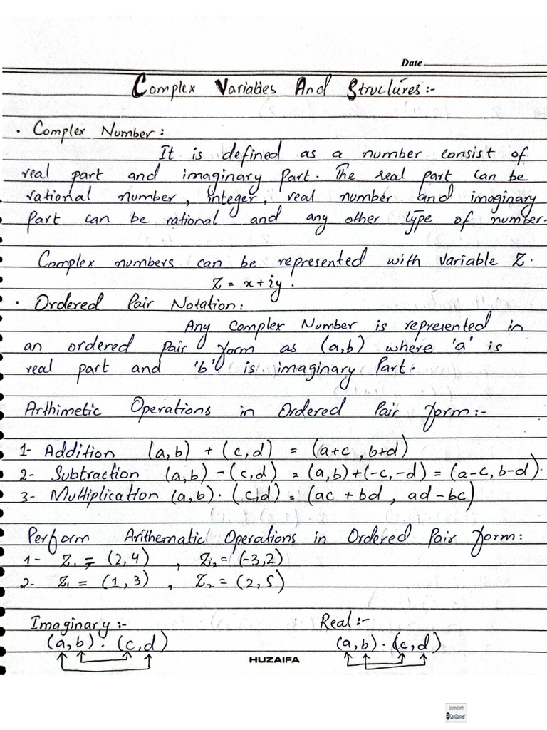 complex variable notes | PDF