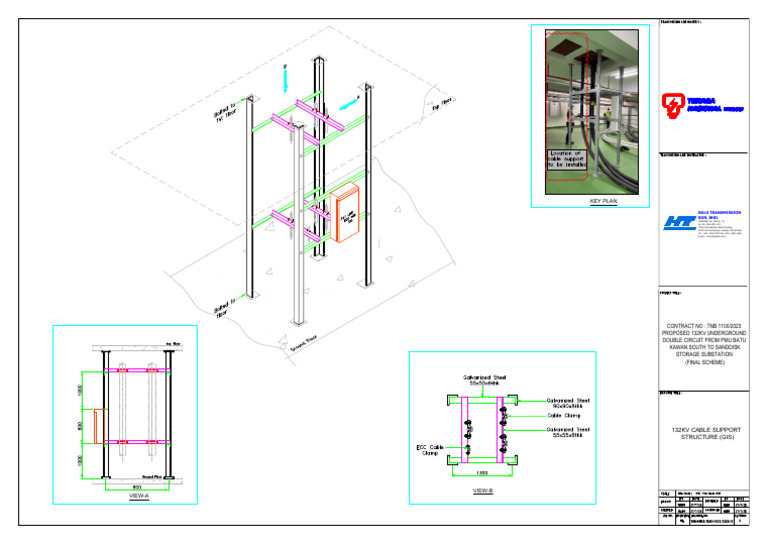 CABLE SUPPORT STRUCTURE-Model | PDF