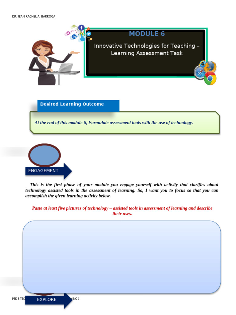 Module 6 Innovative Technologies For Teaching Learning Assessment Task ...