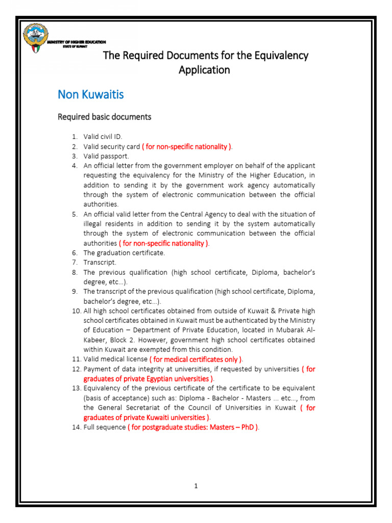 The Equivalency Department Requirements-English | PDF | Diploma ...