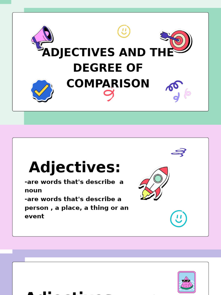 Degree of Adjective - 20241209 - 204953 - 0000 | PDF | Adjective ...